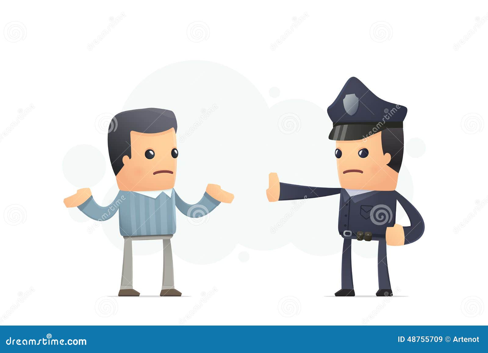 Cartoon Of Someone Getting Arrested