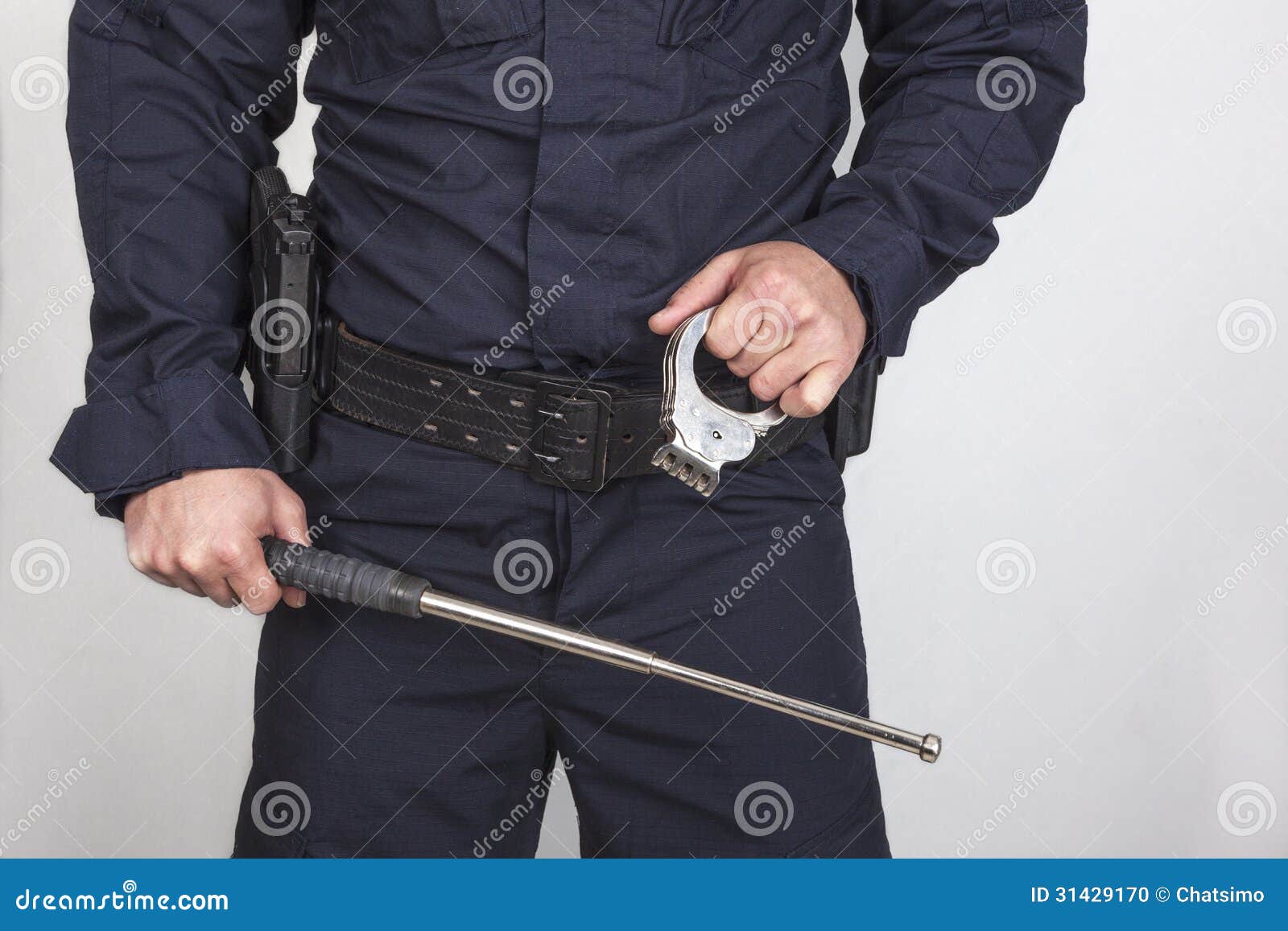 Policeman gun stock photo. Image of iron, equipment, guard - 31429170