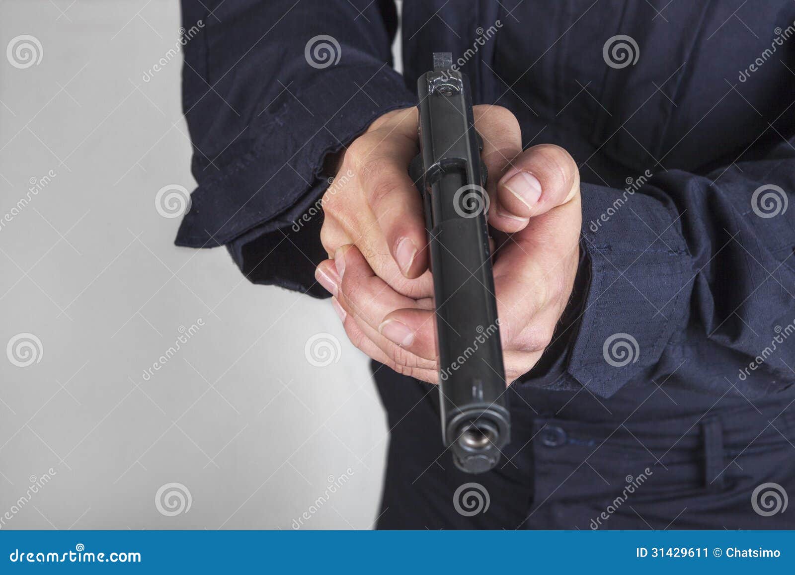 Policeman gun stock image. Image of holster, crime, weapon - 31429611