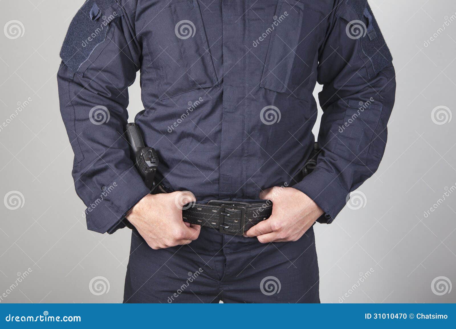 Policeman with gun stock photo. Image of defence, weapon - 31010470
