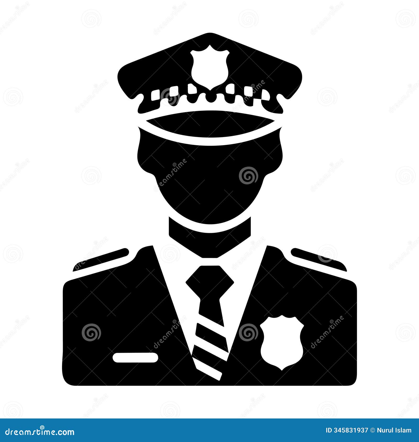 Policeman Icon. Detailed Set Of Police Element Icons. Premium Quality ...
