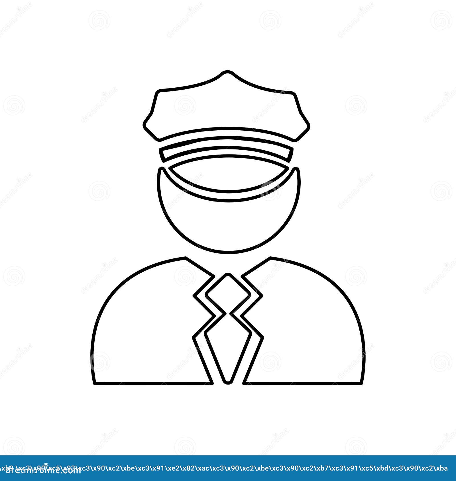 Policeman Icon Vector Illustration | CartoonDealer.com #148062268