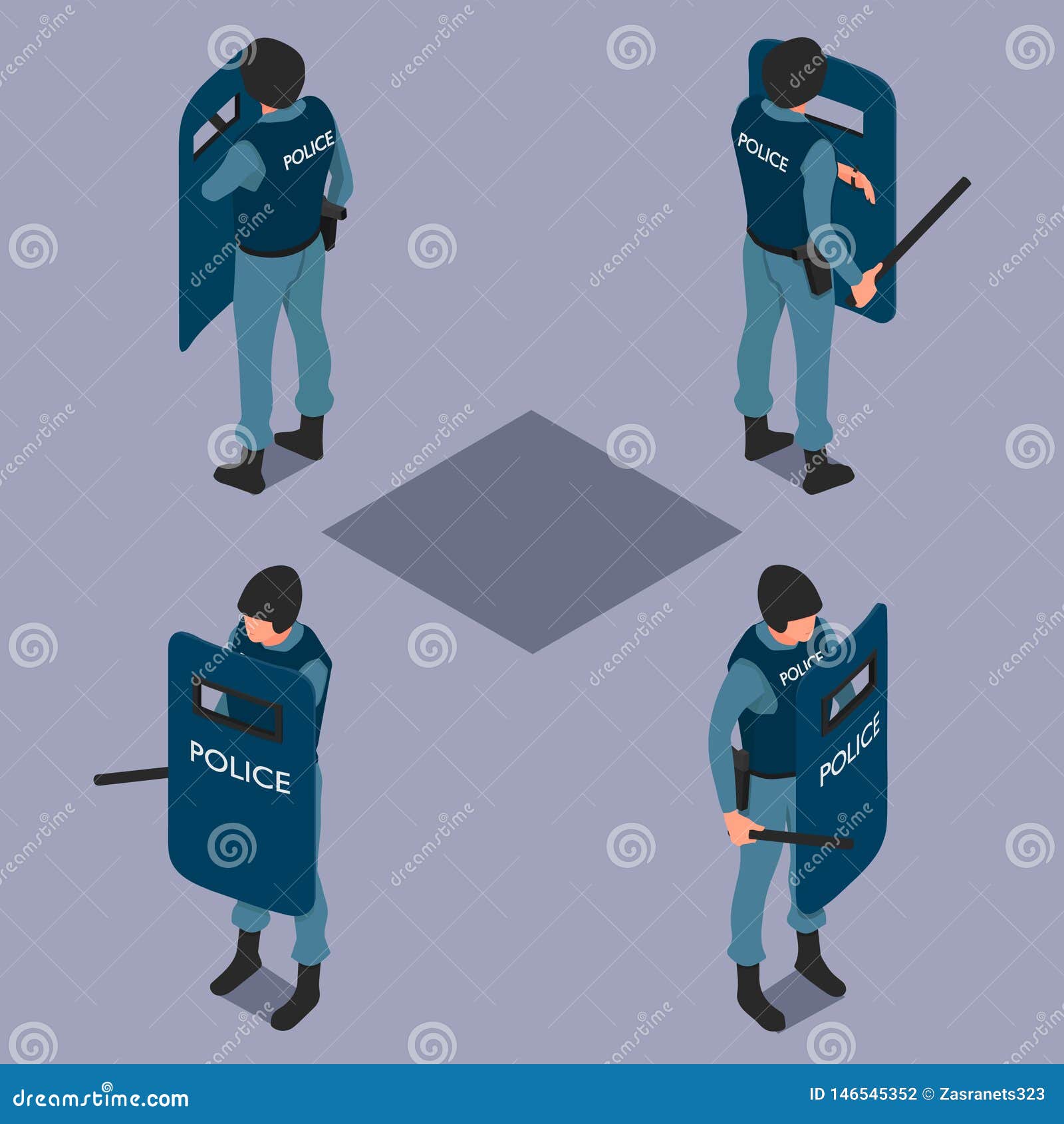 Uniformed Police Officer. Police Dog Handler With Dog Cartoon Vector ...