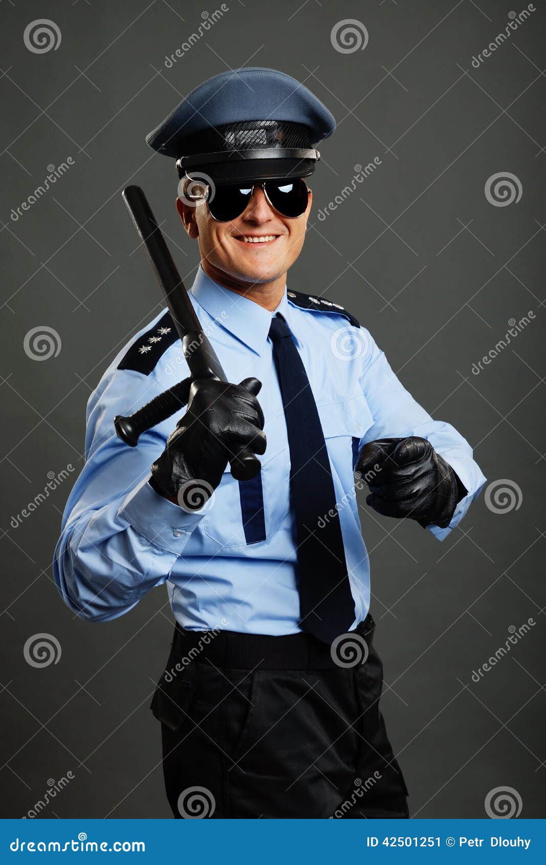 Policeman shows on you stock image. Image of person, adult - 42501251