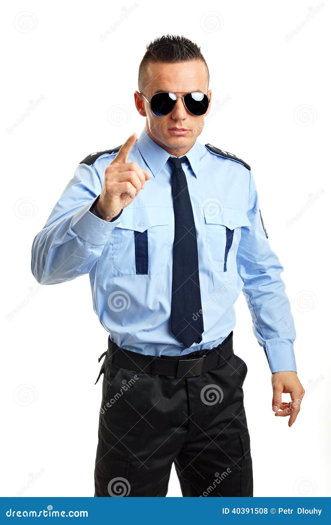 Policeman shows on you stock photo. Image of people, authority - 40391508