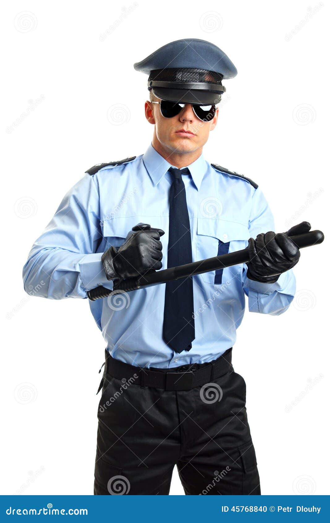 Policeman in sunglasses stock photo. Image of shirt, adult - 45768840
