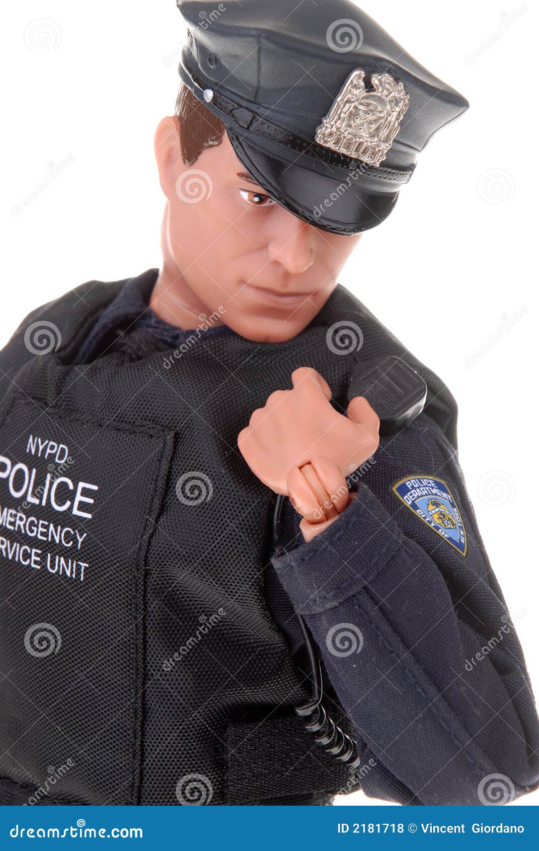 Policeman toy doll stock photo. Image of utility, stick - 2181718