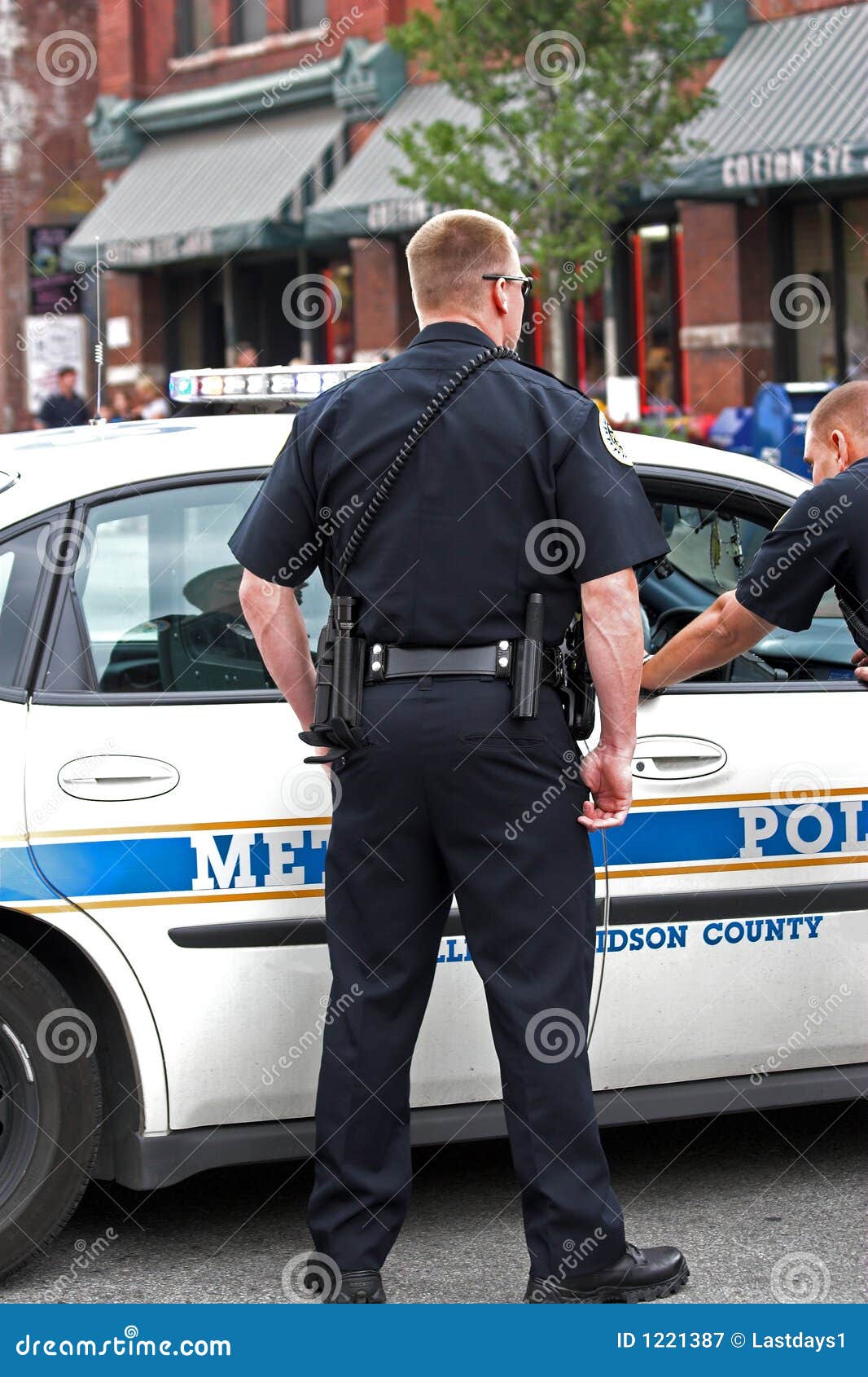 Policemen closeup stock image. Image of radio, police - 1221387