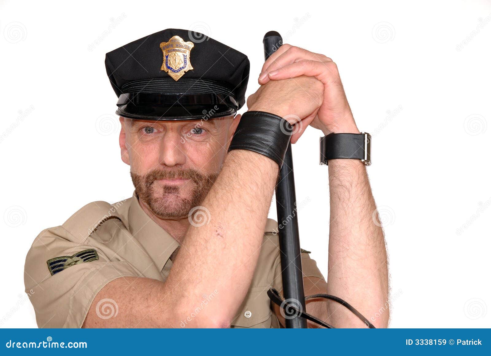Policier image stock. Image du chapeau, humain, application - 3338159