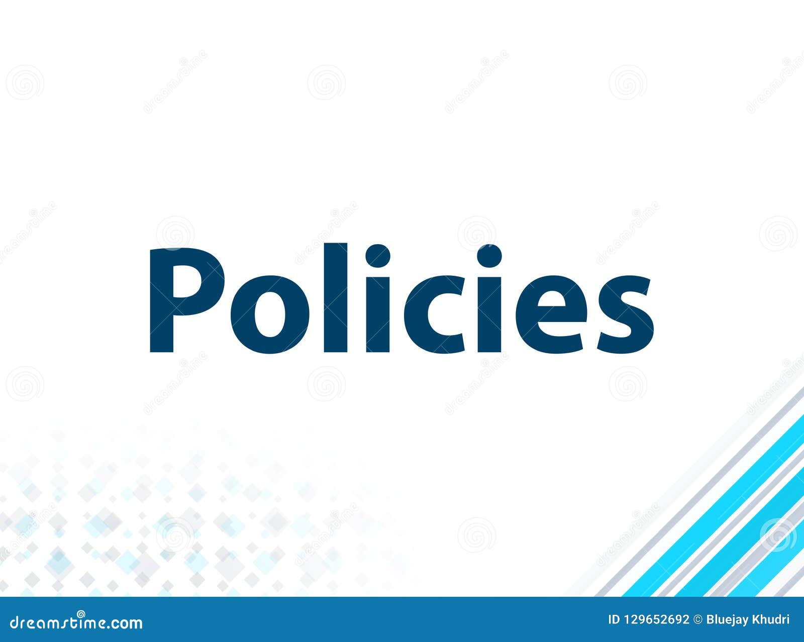Policies Modern Flat Design Blue Abstract Background Stock Illustration ...