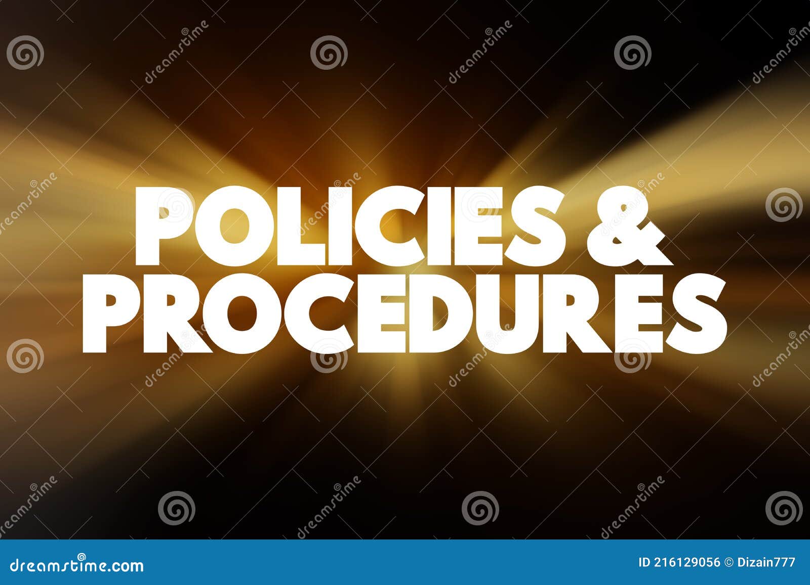 Policies and Procedure Text Quote, Concept Background Stock ...