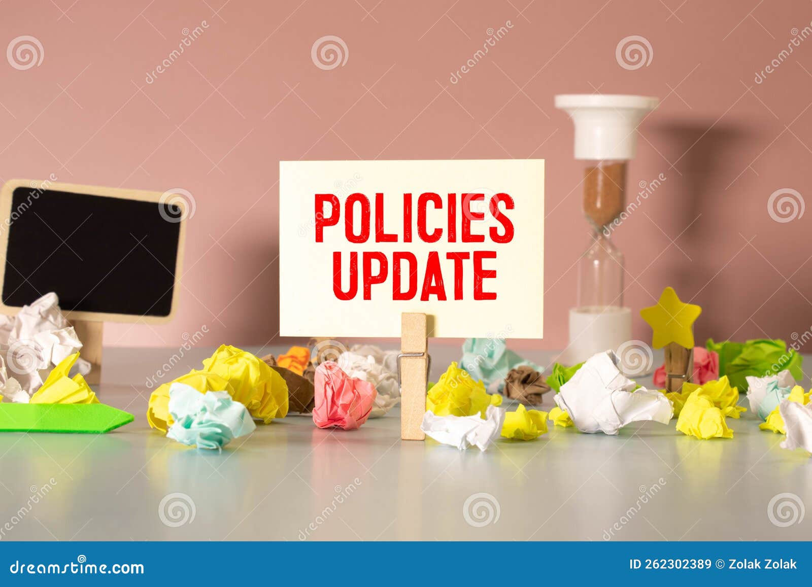 Policies Update Memo Written on a Notebook with Pen Stock Image - Image ...