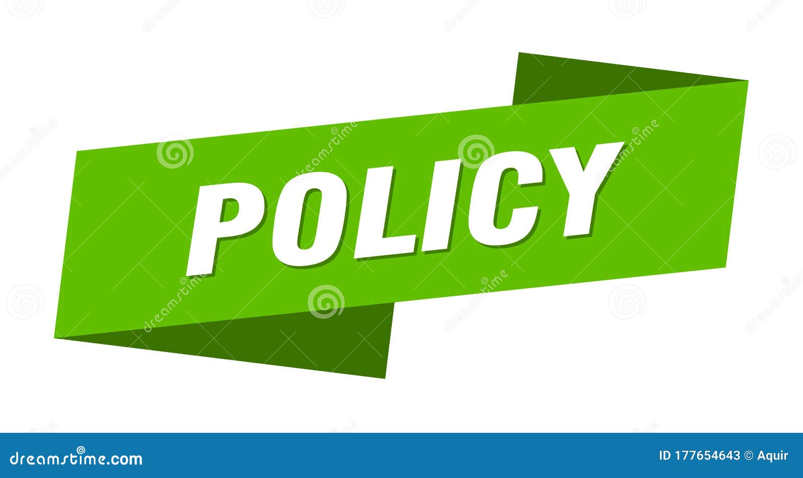 Policy Banner Template. Policy Ribbon Label Stock Vector - Illustration ...