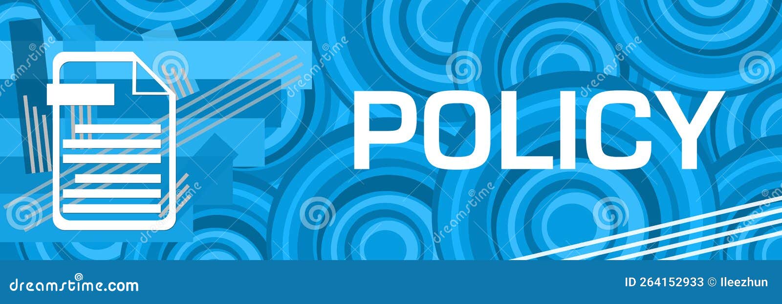 Policy Blue Stroked Stripes Circular Background Symbol Stock ...
