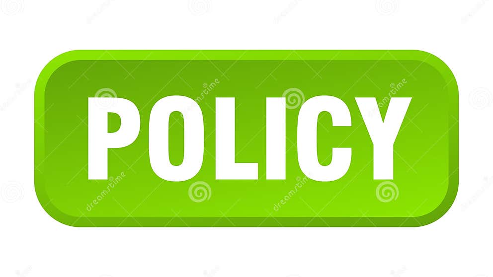 Policy Button. Policy Square 3d Push Button Stock Vector - Illustration ...