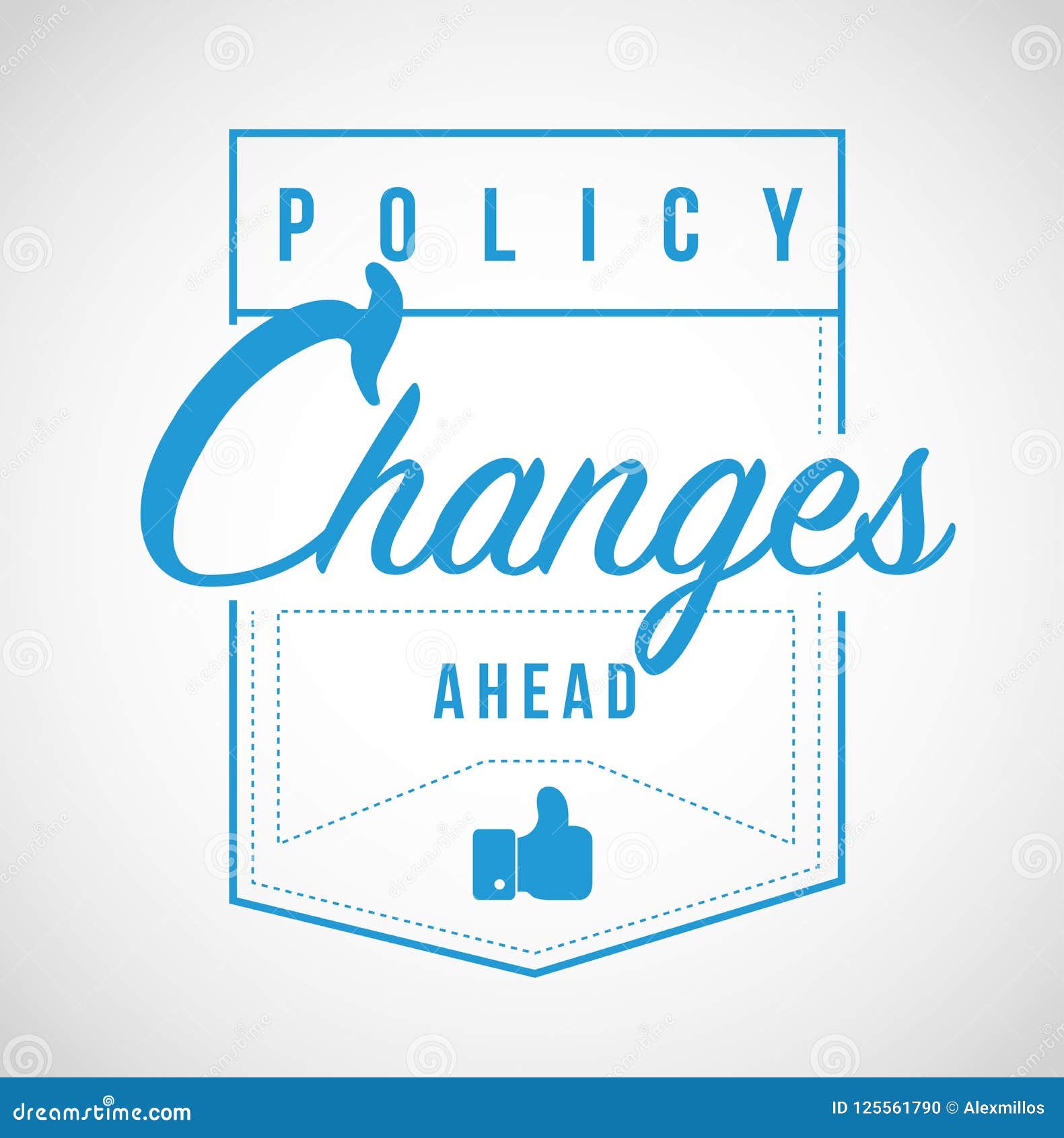 Policy Changes Ahead Modern Stamp Message Stock Illustration ...