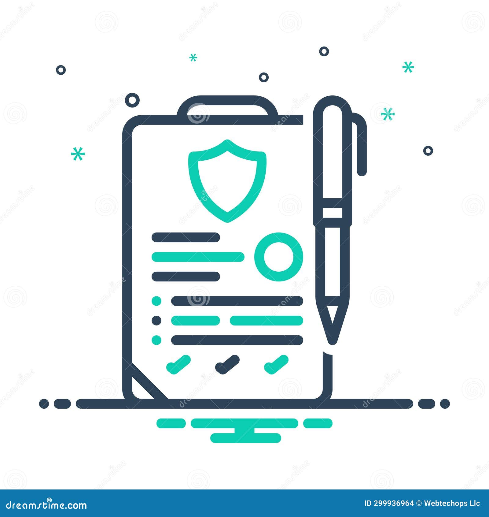 Policy And Guideline Line Icons Collection. Framework, Parameters ...