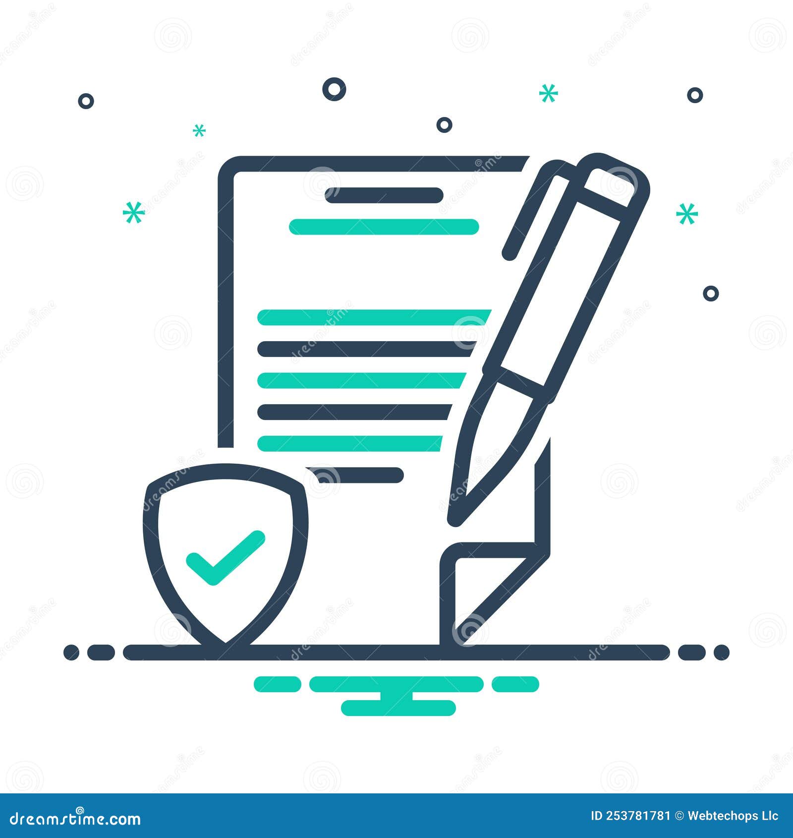Policy And Guideline Line Icons Collection. Framework, Parameters ...