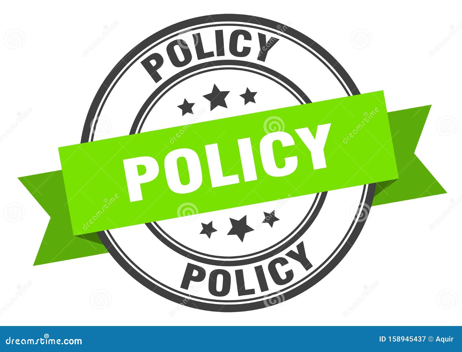 Policy label stock vector. Illustration of vector, banner - 158945437