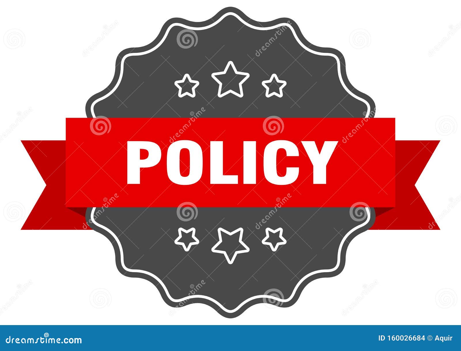 Policy label stock vector. Illustration of isolated - 160026684
