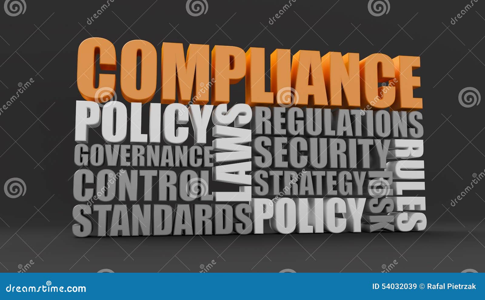 Compliance Three Step Diagram Following Rules Guidelines Stock ...