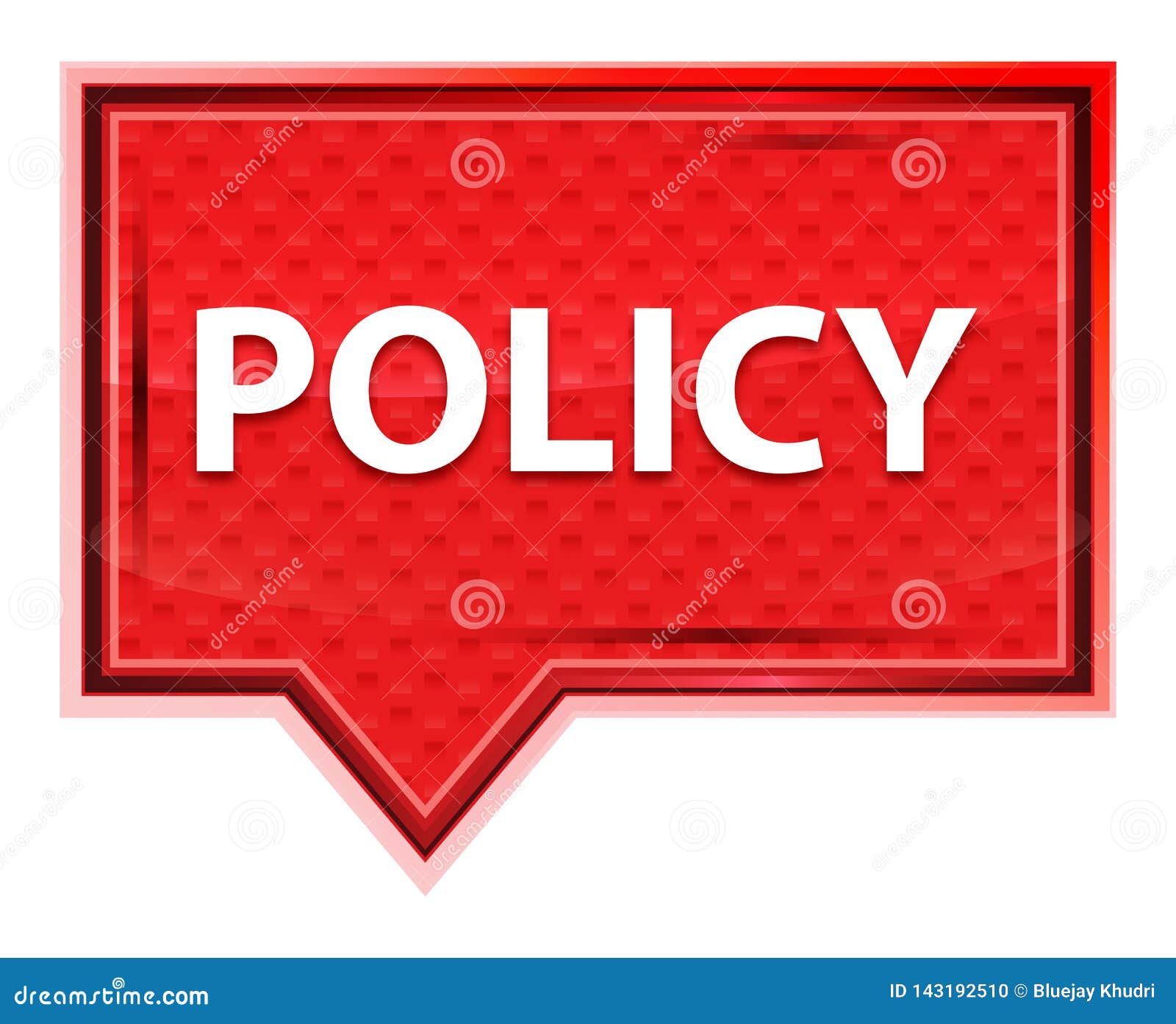 Policy Misty Rose Pink Banner Button Stock Illustration - Illustration ...