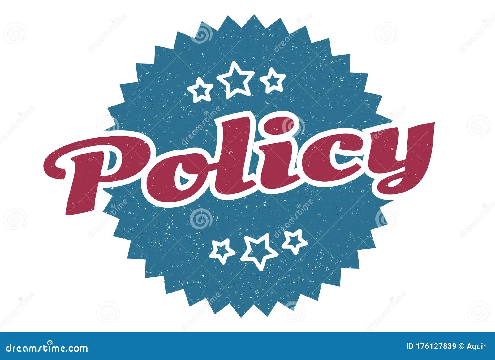 Policy Sign. Policy Vintage Retro Label Stock Vector - Illustration of ...