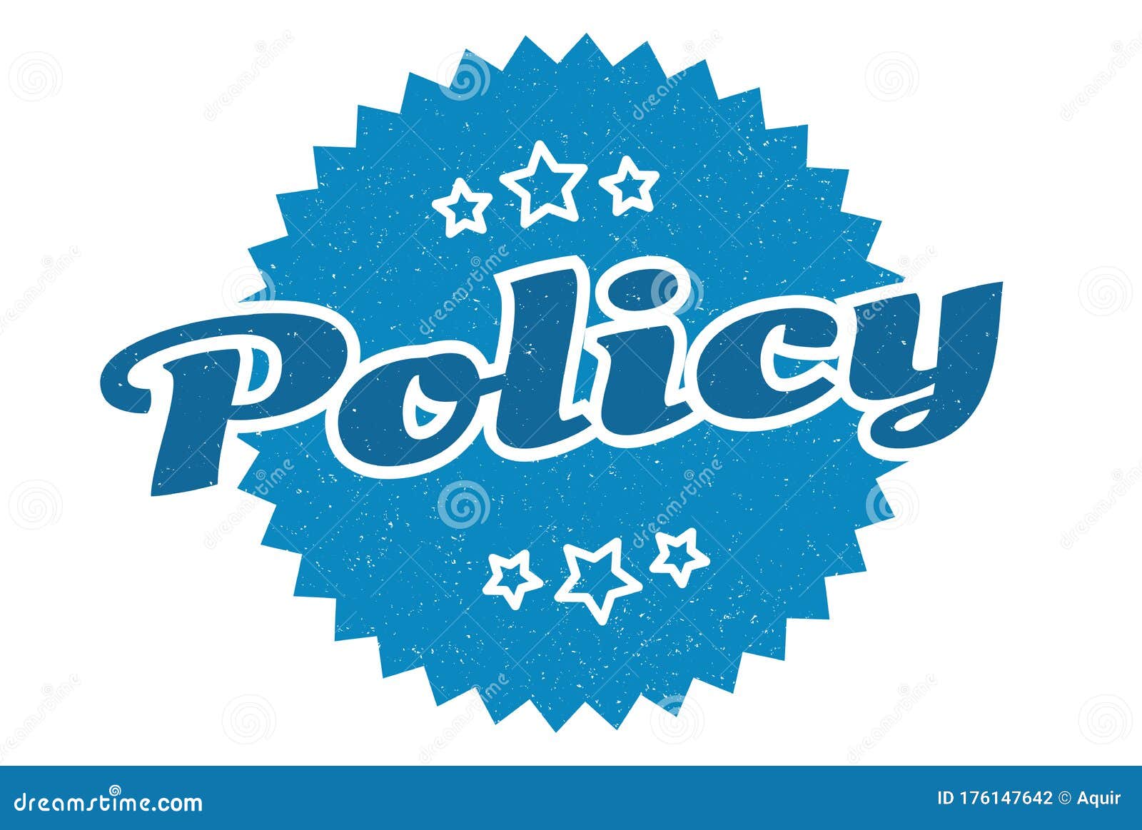 Policy Sign. Policy Vintage Retro Label Stock Vector - Illustration of ...