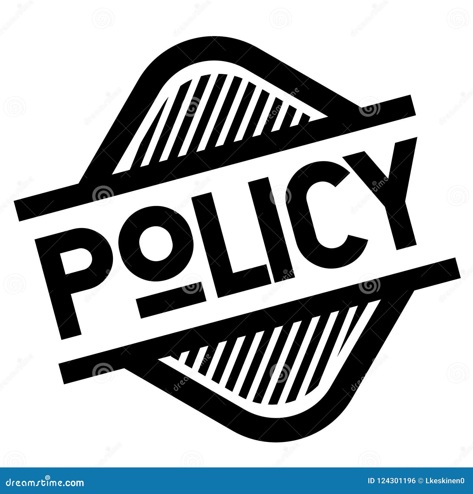 Policy stamp on white stock vector. Illustration of program - 124301196