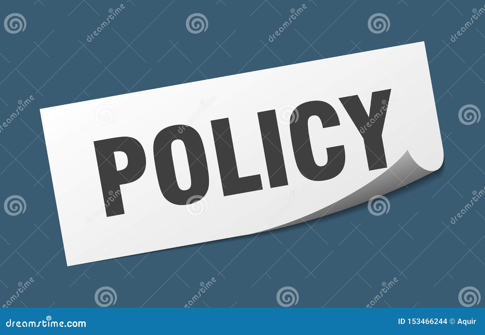 Policy sticker. stock vector. Illustration of badge - 153466244