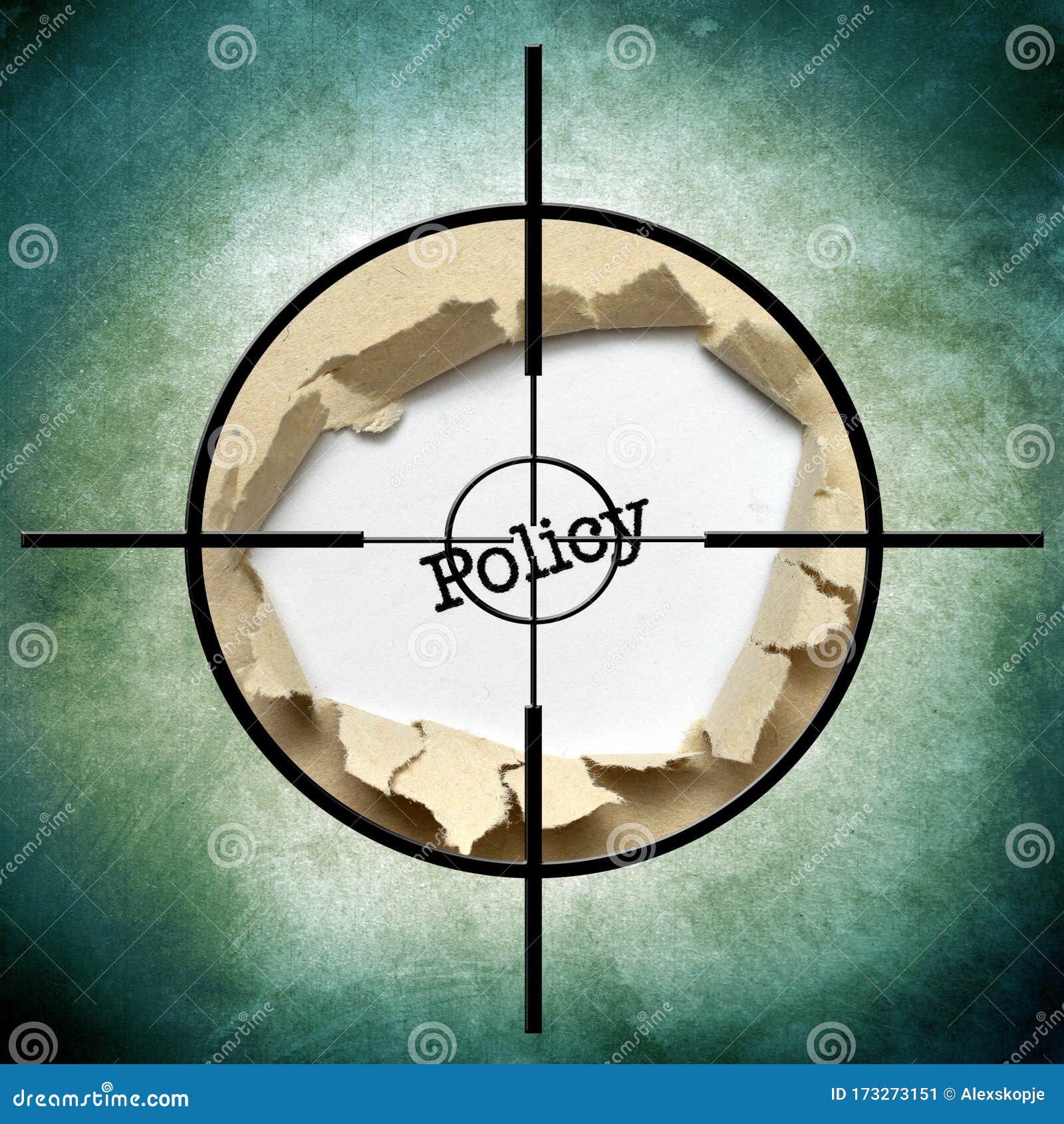 Policy target stock image. Image of financial, text - 173273151