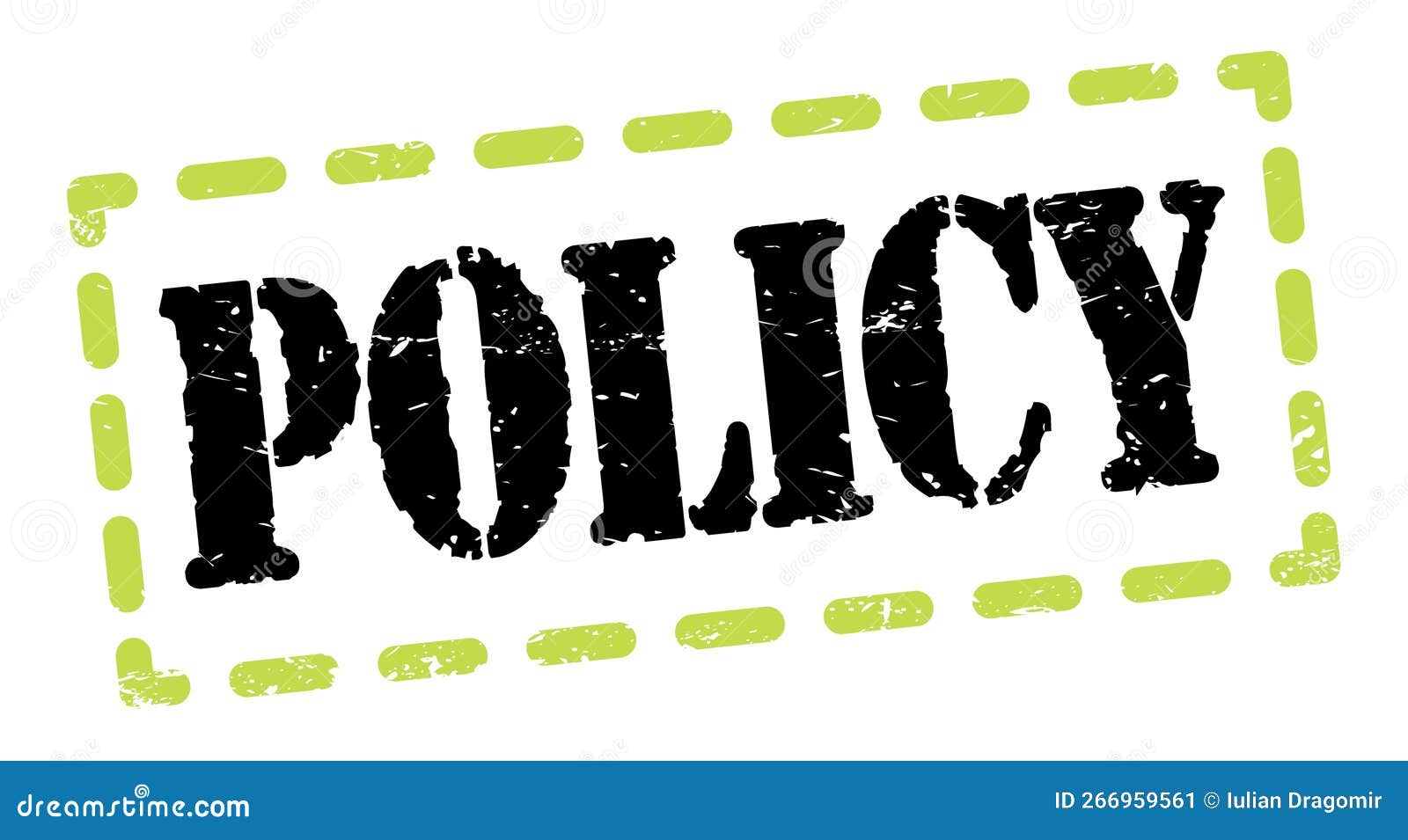 POLICY Text Written on Green-black Stamp Sign Stock Illustration ...