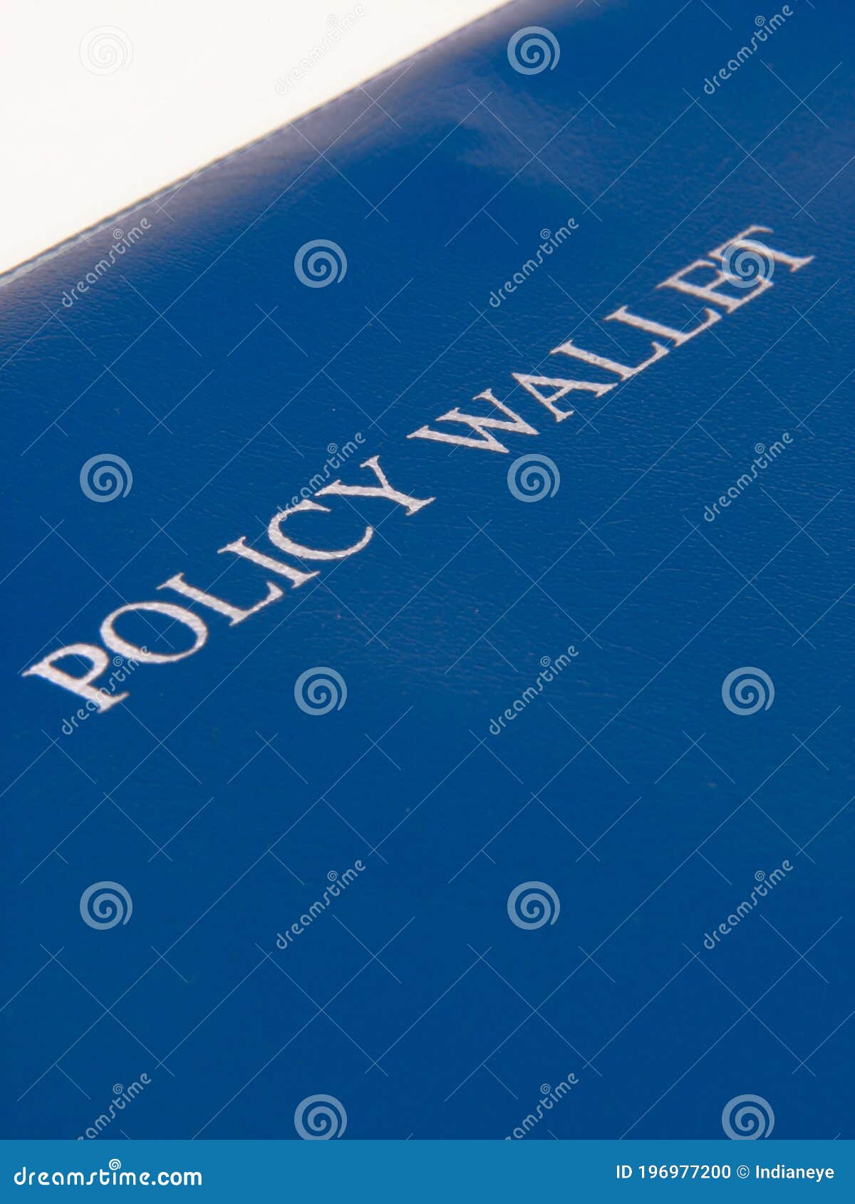 Policy Wallet Text stock photo. Image of illness, highlight - 196977200