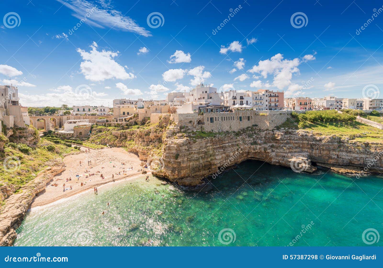 Polignano a Mare, Apulia, Italy Stock Photo - Image of nature, town ...