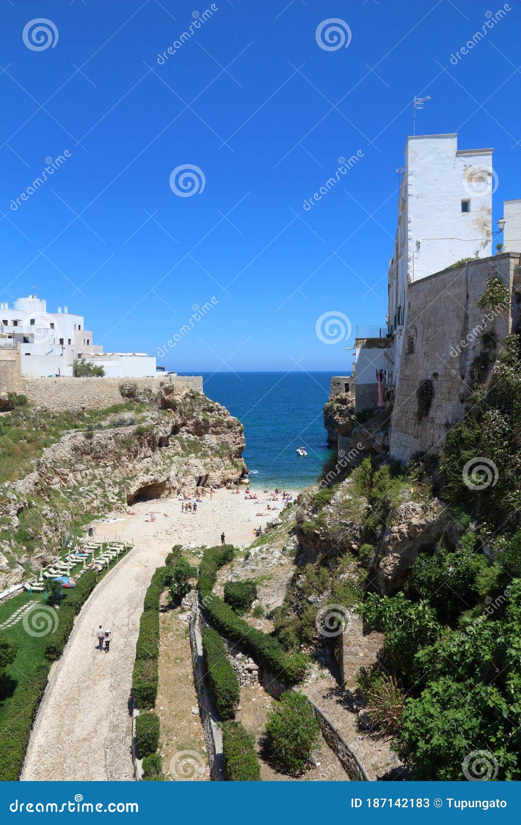 Polignano a Mare, Italy editorial stock photo. Image of adriatic ...