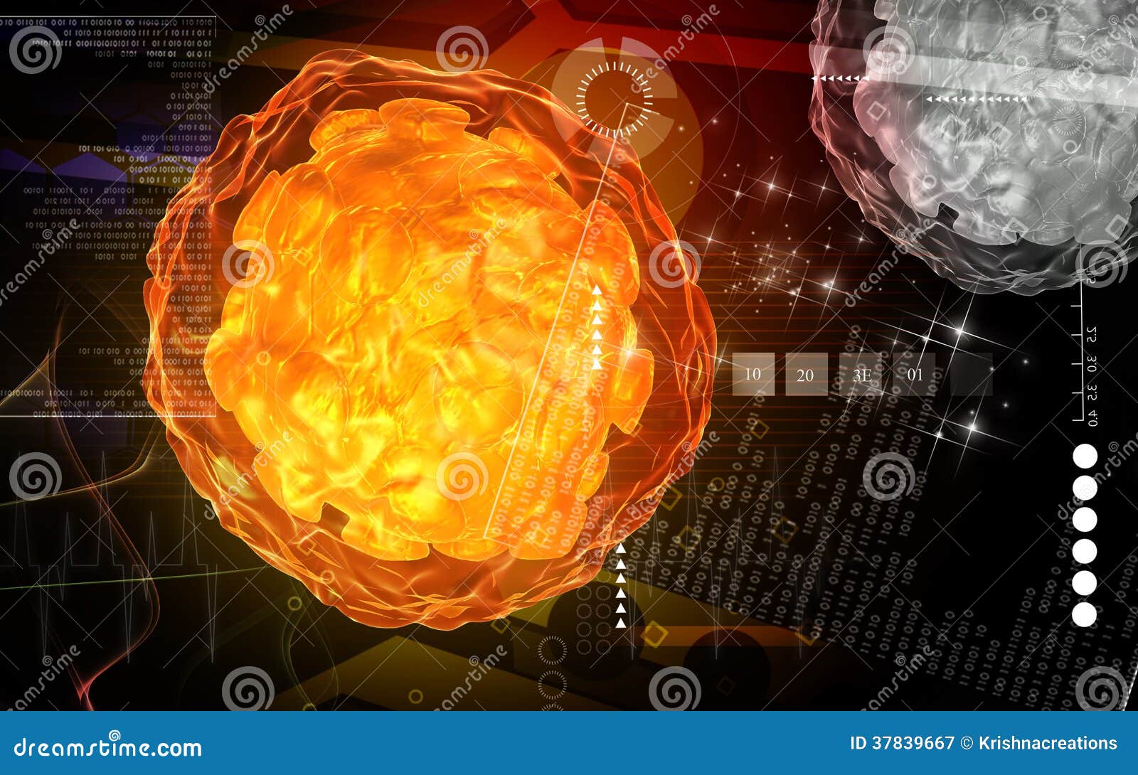 Polio virus stock illustration. Illustration of background - 37839667