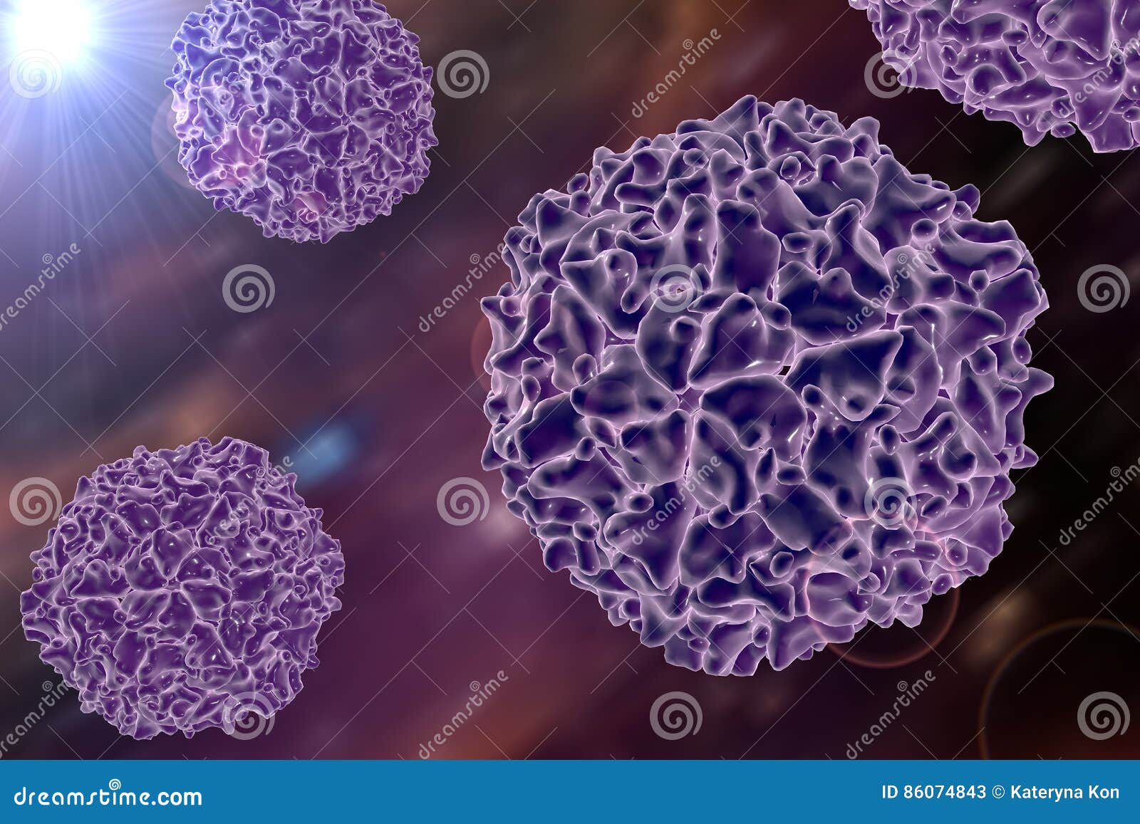 Poliovirus, An RNA Virus That Causes Polio Disease Royalty-Free Cartoon ...