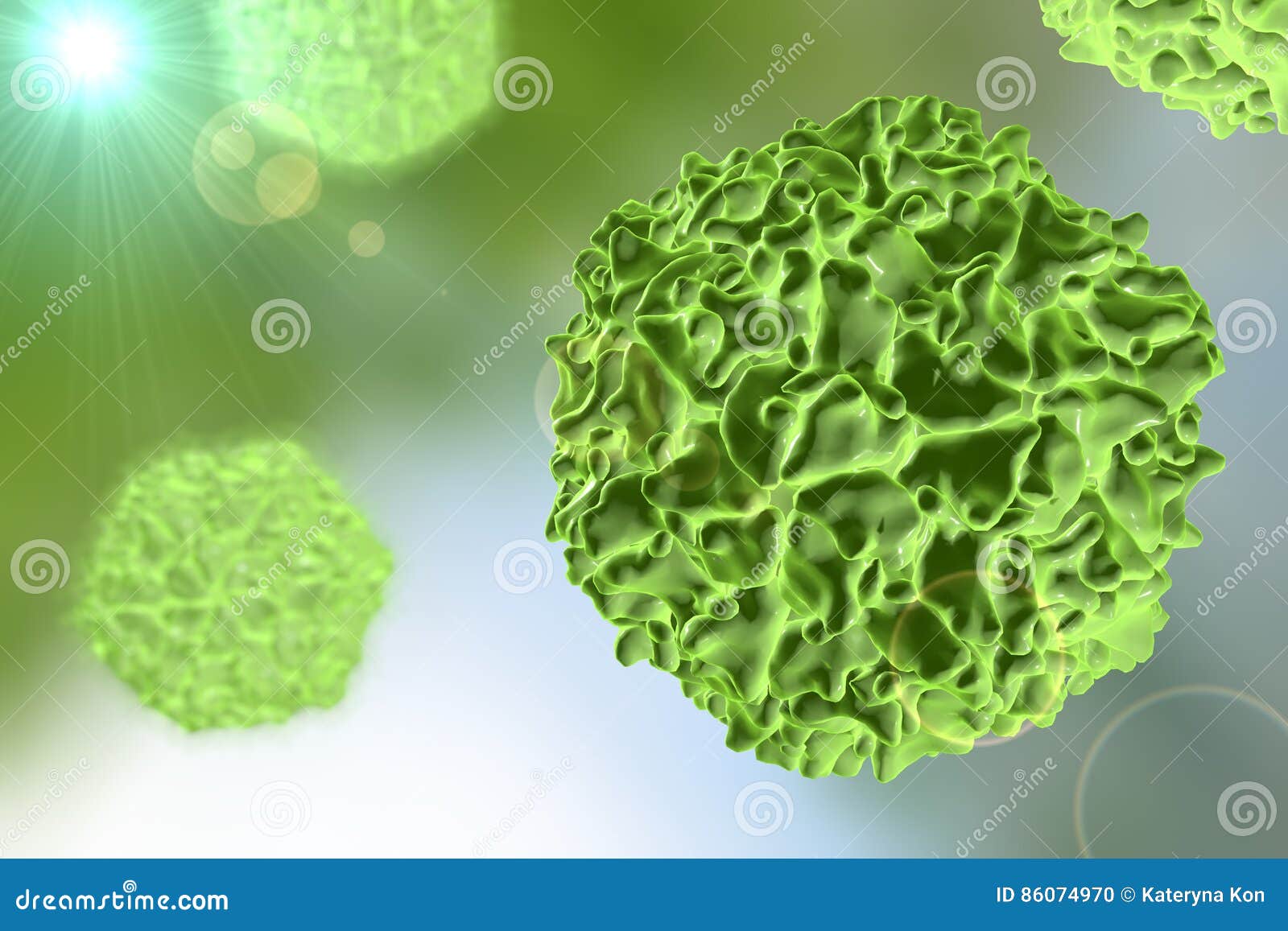 Poliovirus, An RNA Virus That Causes Polio Disease Royalty-Free Cartoon ...