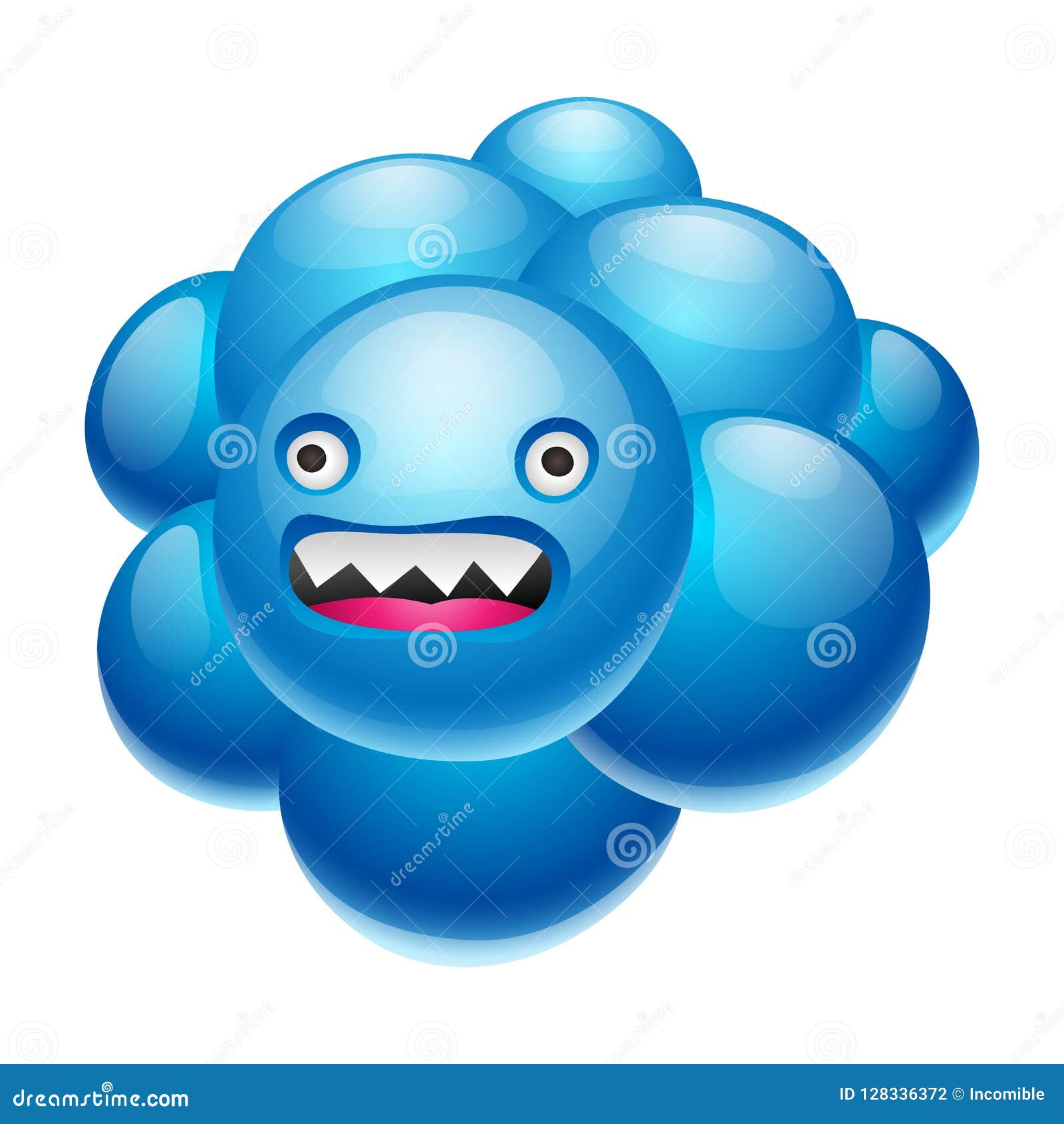 Poliovirusillustration vektor illustrationer. Illustration av bacill ...