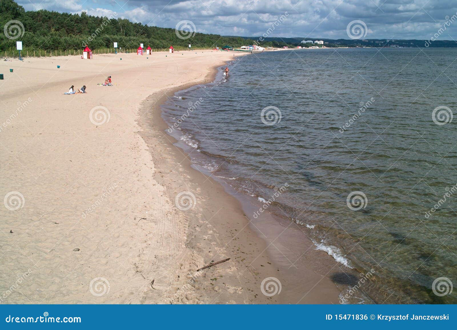 Polish Baltic coast. stock photo. Image of ocean, coast - 15471836