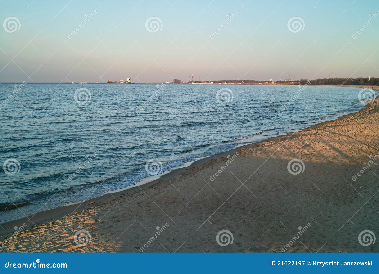 Polish Baltic coast. stock image. Image of baltic, gdansk - 21622197
