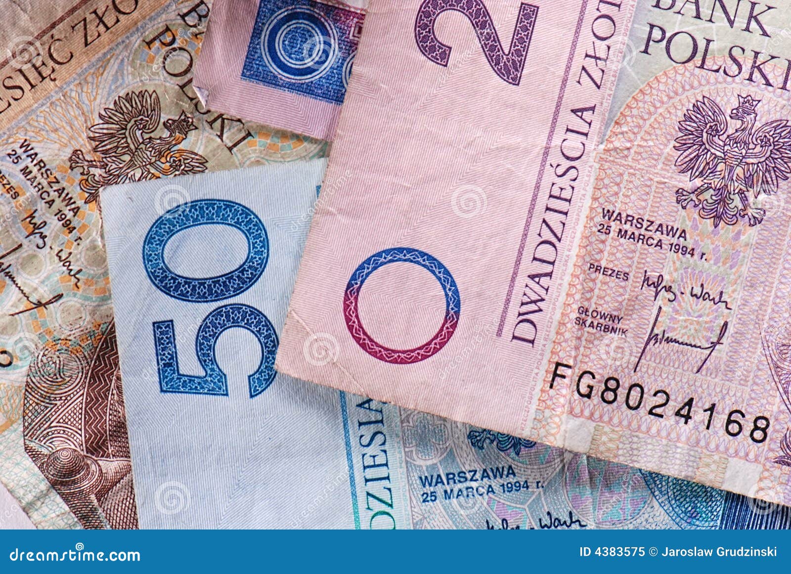 Polish Bank Notes Background Stock Image - Image of fortune, design ...