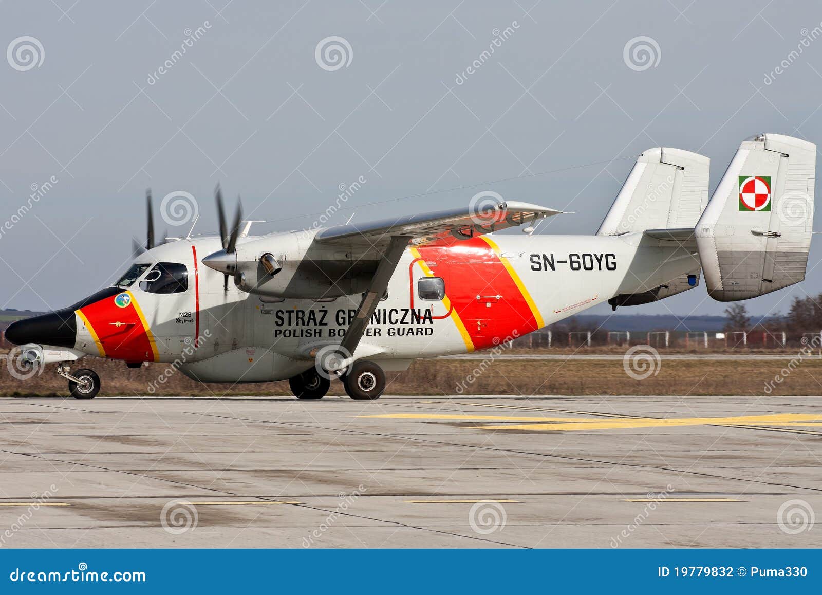 Polish Border Guard Airplane Editorial Photography - Image of transport ...