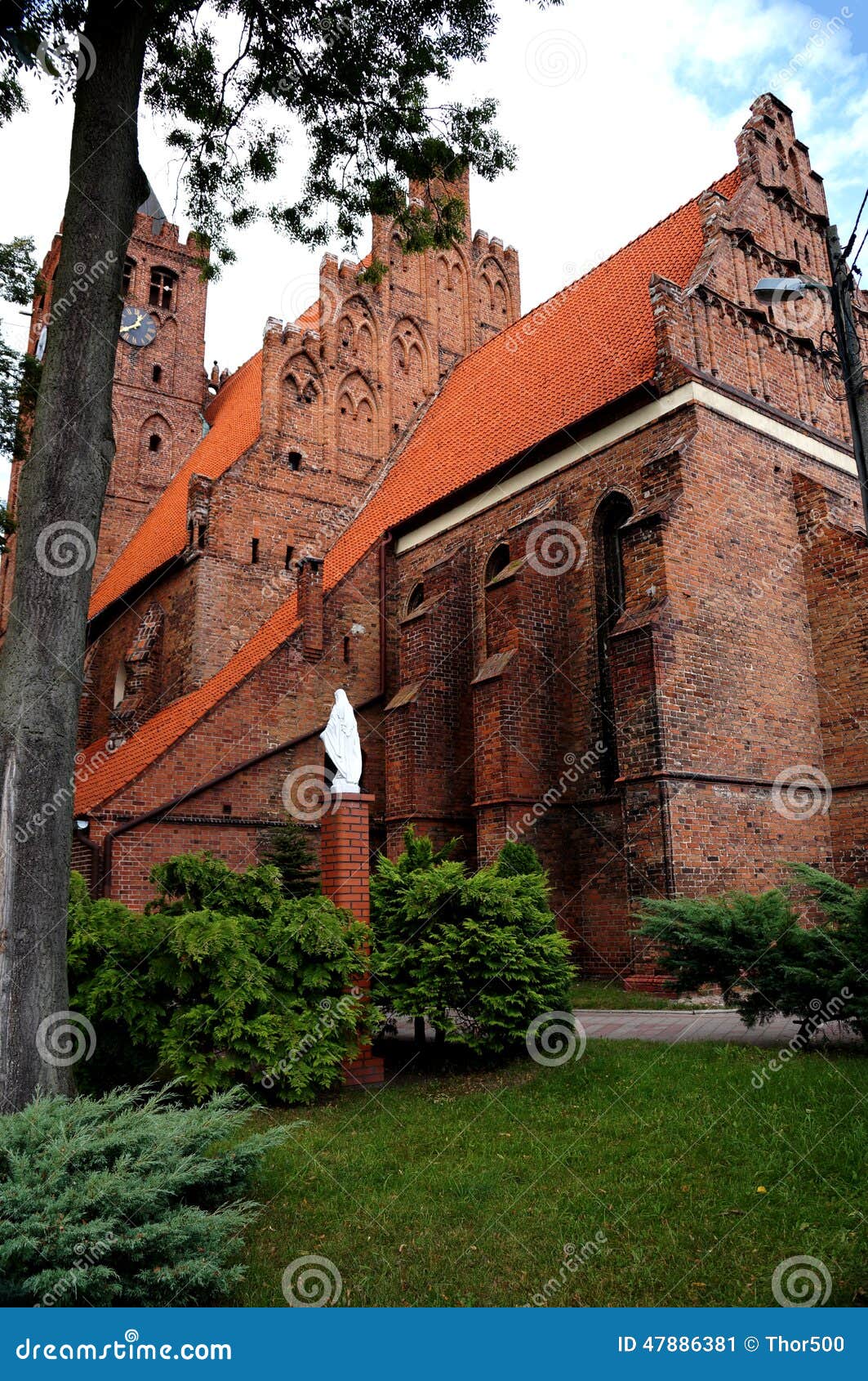 The polish church stock image. Image of window, gothic - 47886381