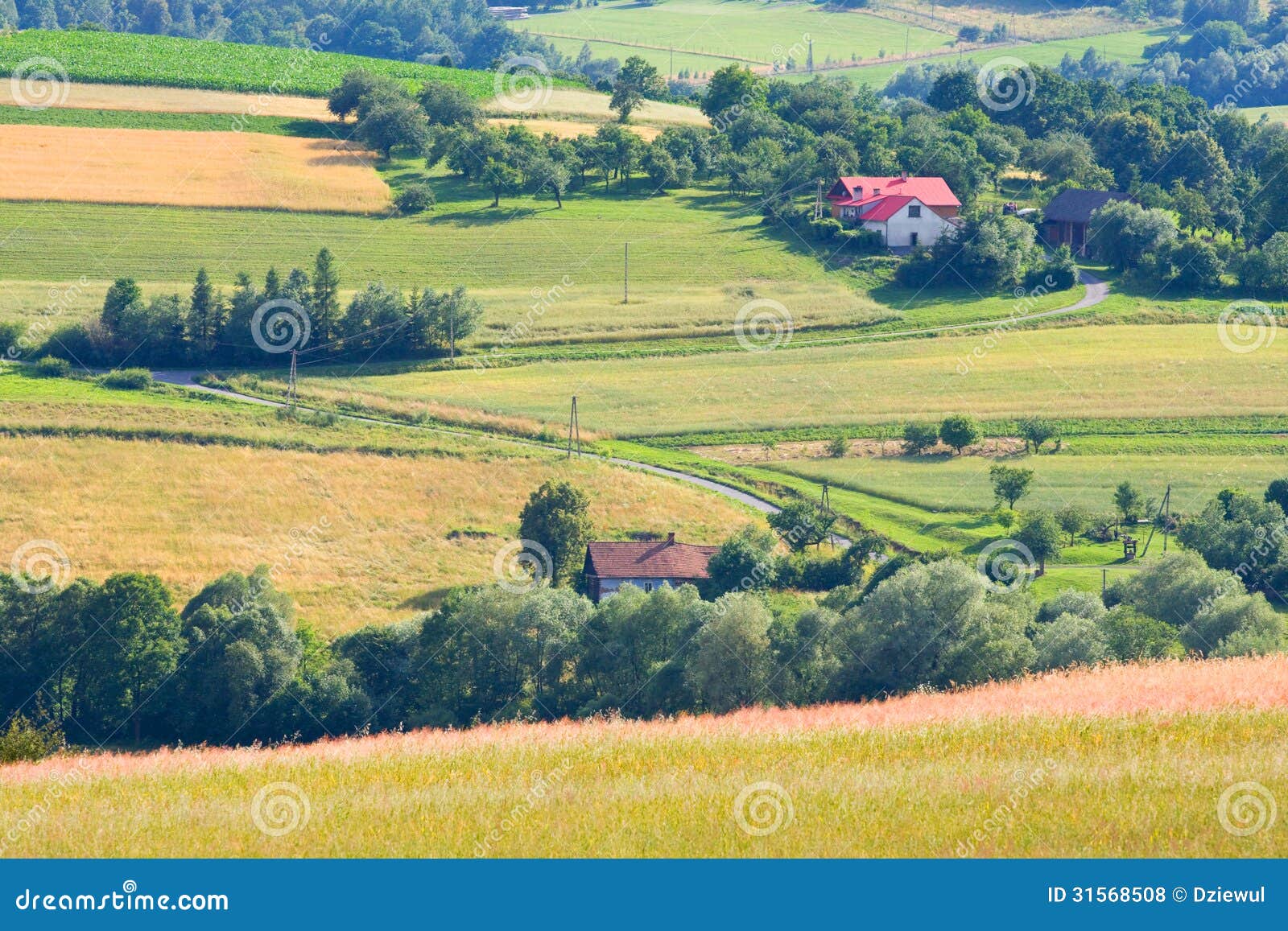 Polish Countryside Landscape Royalty Free Stock Photos - Image: 31568508