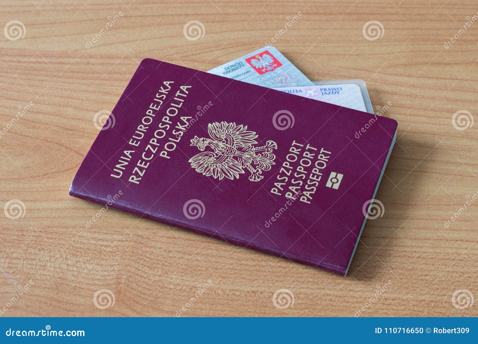 Polish Documents Passport, Driver Licence and ID Editorial Image ...