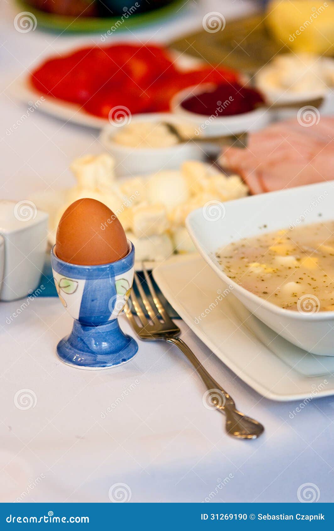 Polish Easter table stock photo. Image of dish, polish - 31269190