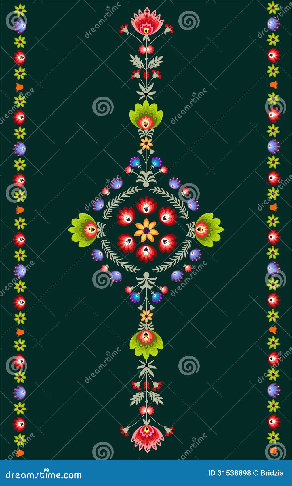 Polish embroidery pattern stock vector. Illustration of decoration ...