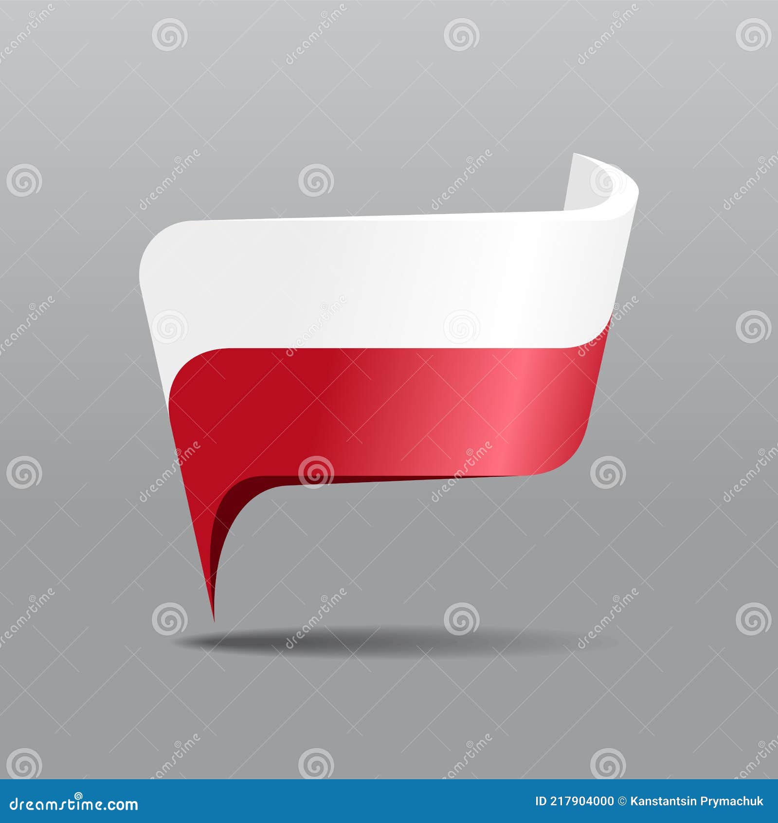 Polish Flag Map Pointer Layout. Vector Illustration. Stock Vector ...