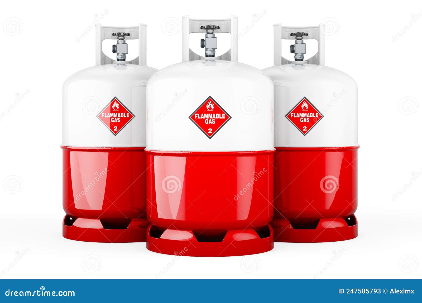 Cylinders With The Compressed Gases Royalty-Free Stock Image ...